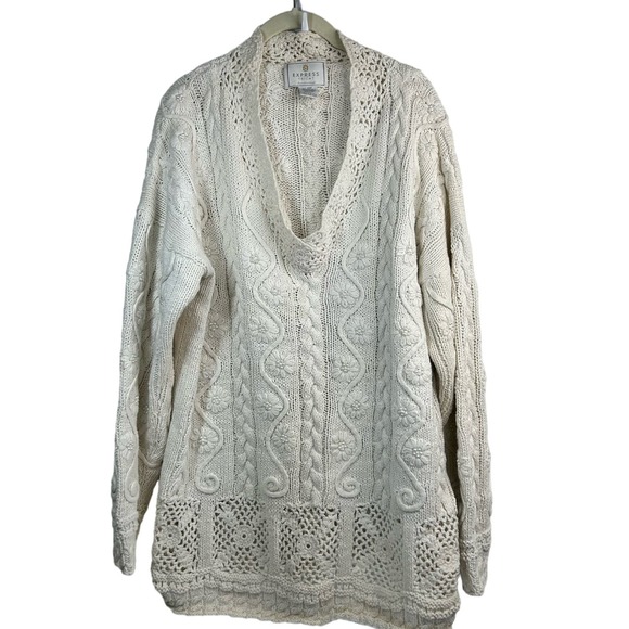 Express | Sweaters | Vintage Express Tricot Hand Knitted Crocheted ...